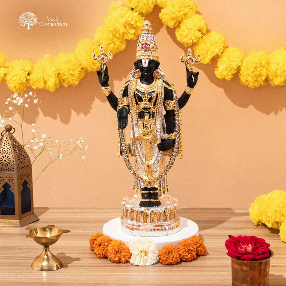Lord Venkateshwara Tirupati Balaji Idols for Home – Veda Connection