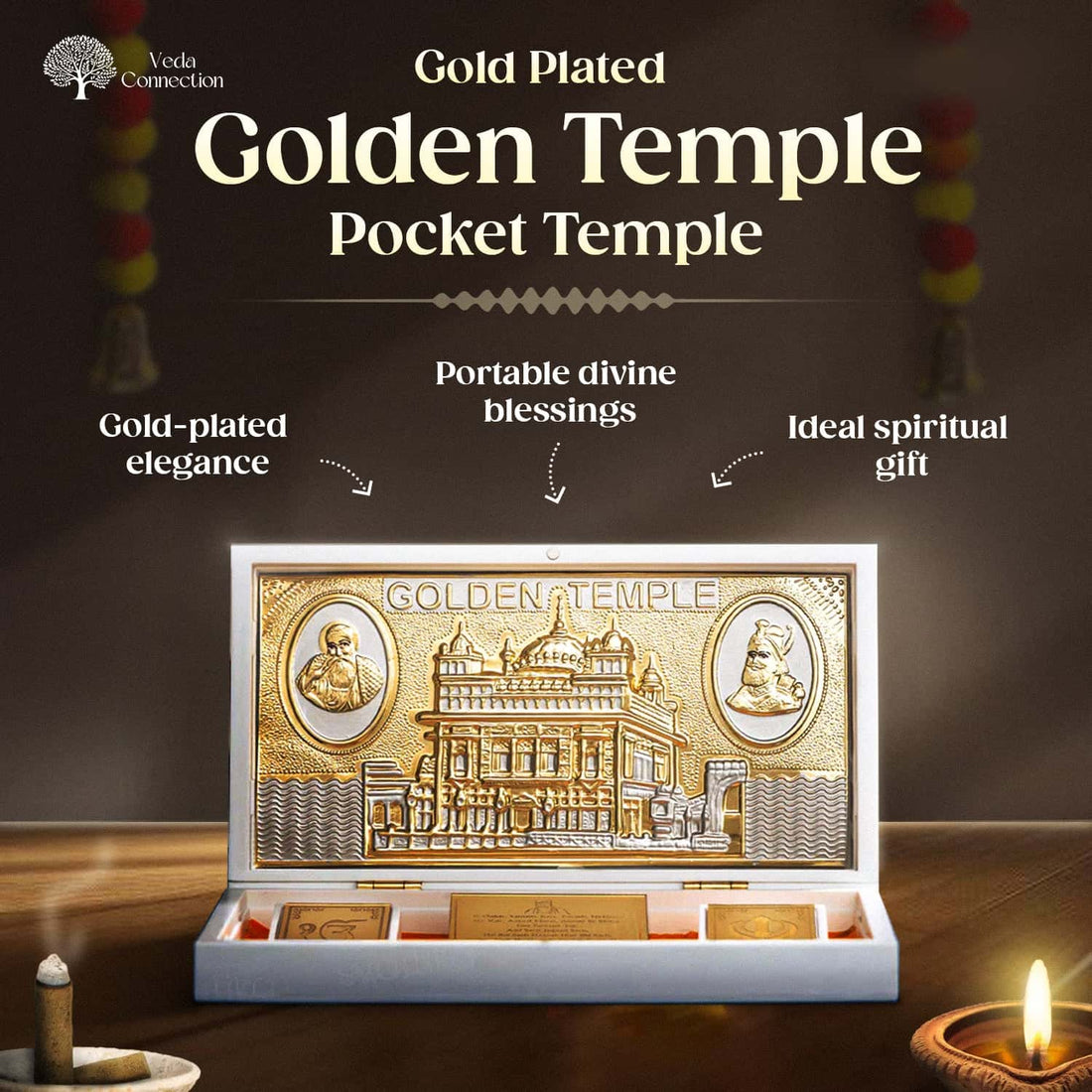Buy Pocket Temples Online | 24K Gold Plated Portable Temples for Home ...